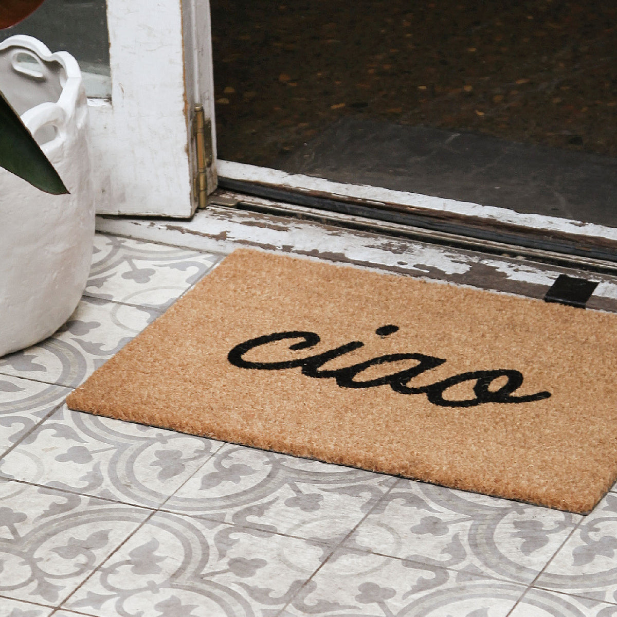 The Ciao Doormat in Natural & Black – HAUSETTE®