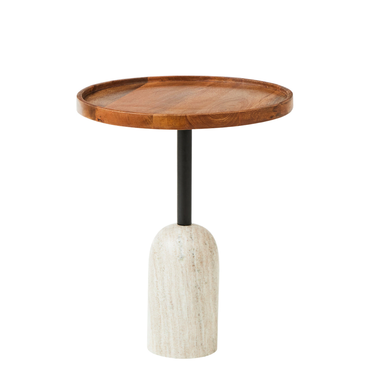 Rammond Marble & Wood Side Table – HAUSETTE®