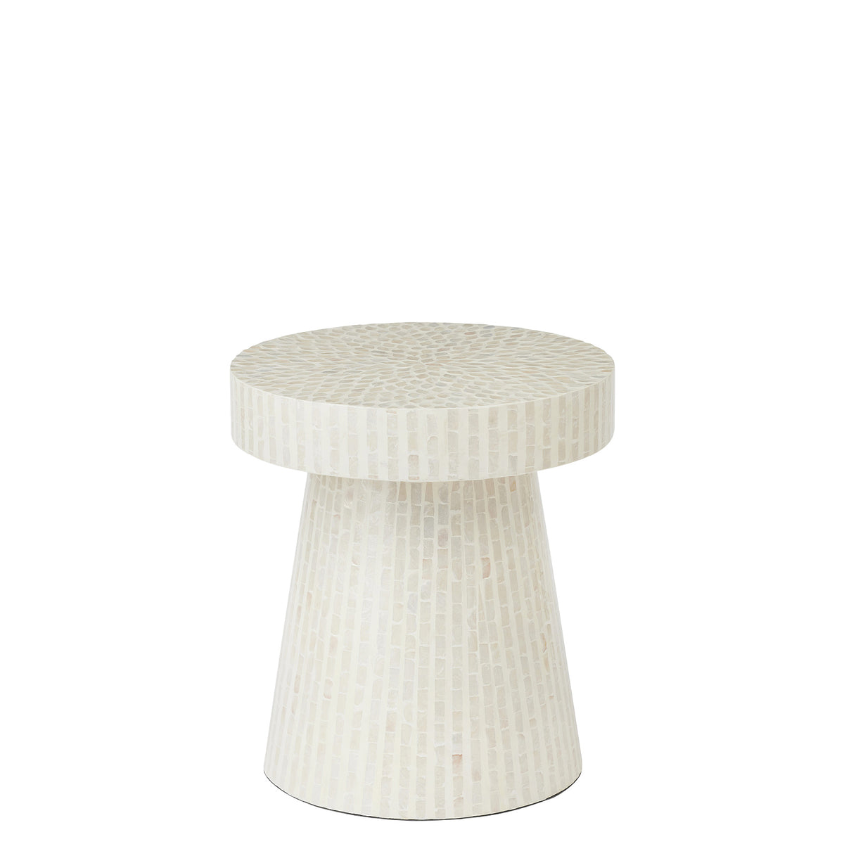 Lina Shell Inlay Side Table In Ivory – HAUSETTE®