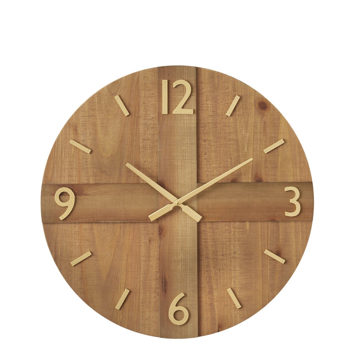 Darwin Round Wood Clock In Walnut – HAUSETTE®
